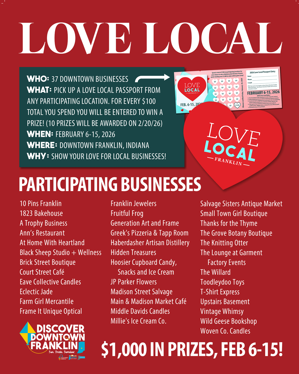 Love Local l Discover Downtown Franklin Indiana