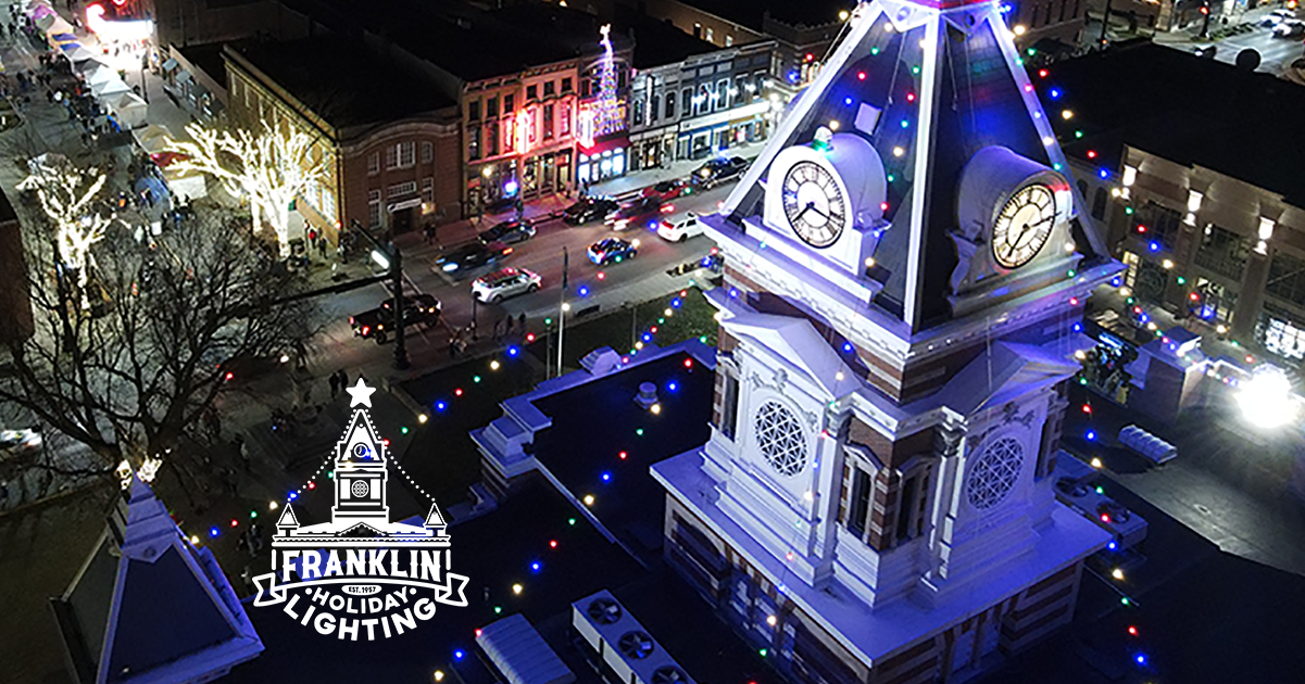 Holiday Lighting l Discover Downtown Franklin Indiana